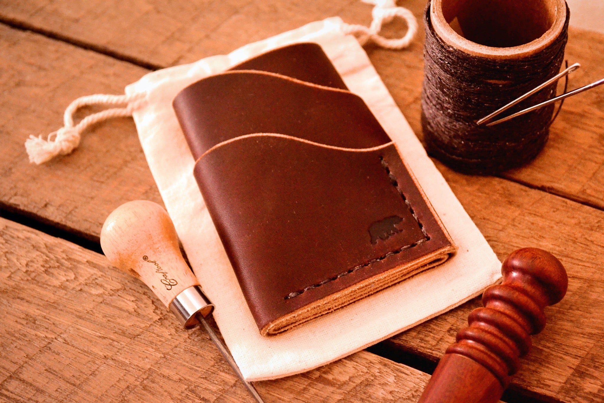 Wrap Wallet Chromexcel | Handcrafted Minimalist Leather Wallet | Bear's ...